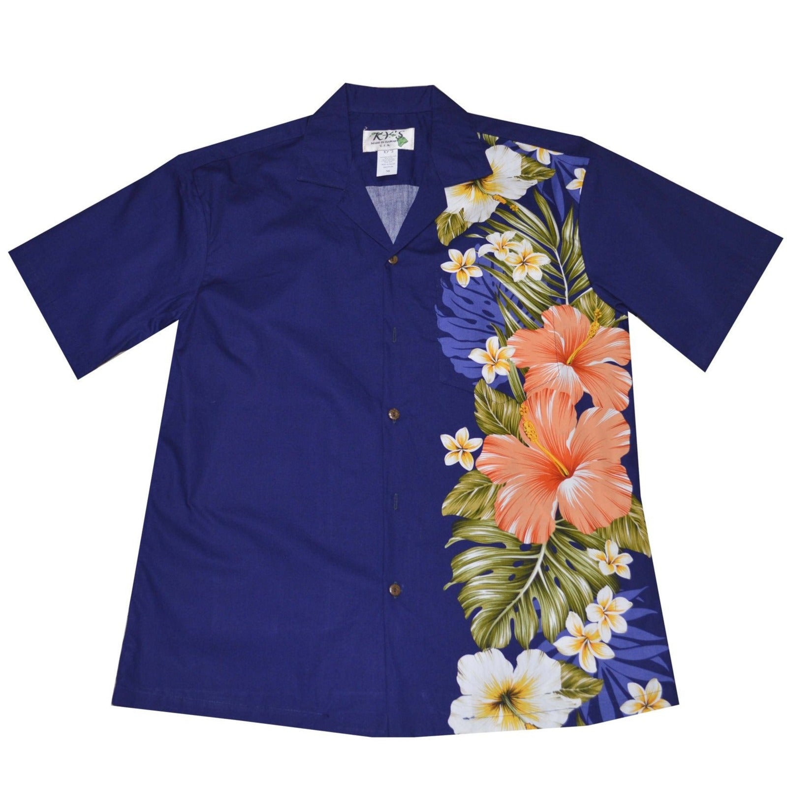 Aloalo Flower Cotton Men's Aloha Shirt – KY'S ALOHA SHIRTS