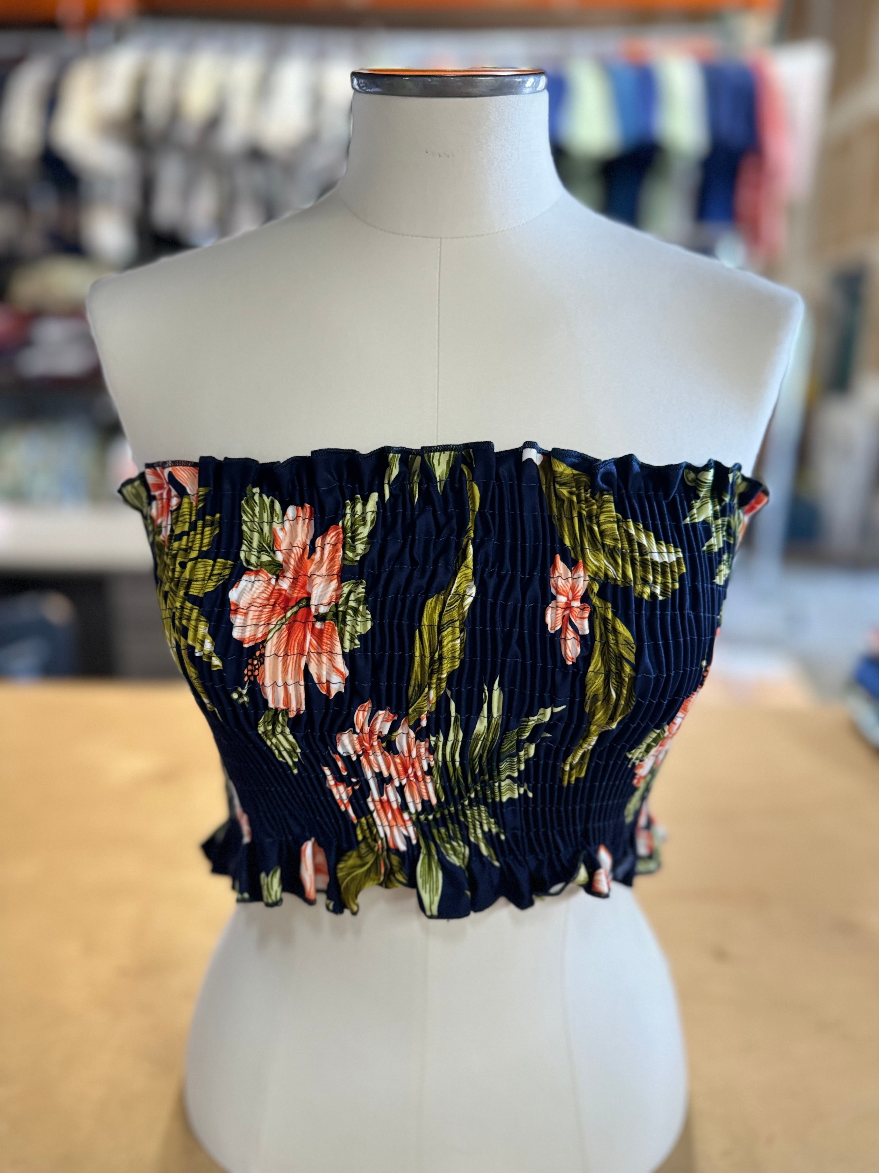 Hibiscus Tube Top - Authentic Hawaiian Made| Ky's Aloha Shirts – KY'S ...